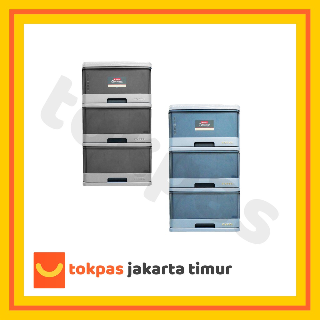 Jual [Khusus Gojek/Grab] LION STAR Lemari Tingkat Plastik/Lemari ...