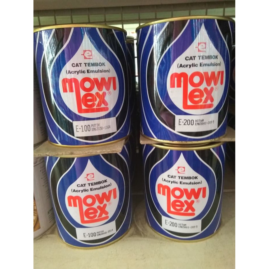 Jual Cat Tembok Mowilex HITAM / PUTIH | Shopee Indonesia