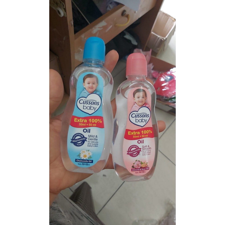 Jual CUSSONS/JONSHON BABY OIL 50ML DAN 50+50ML | Shopee Indonesia