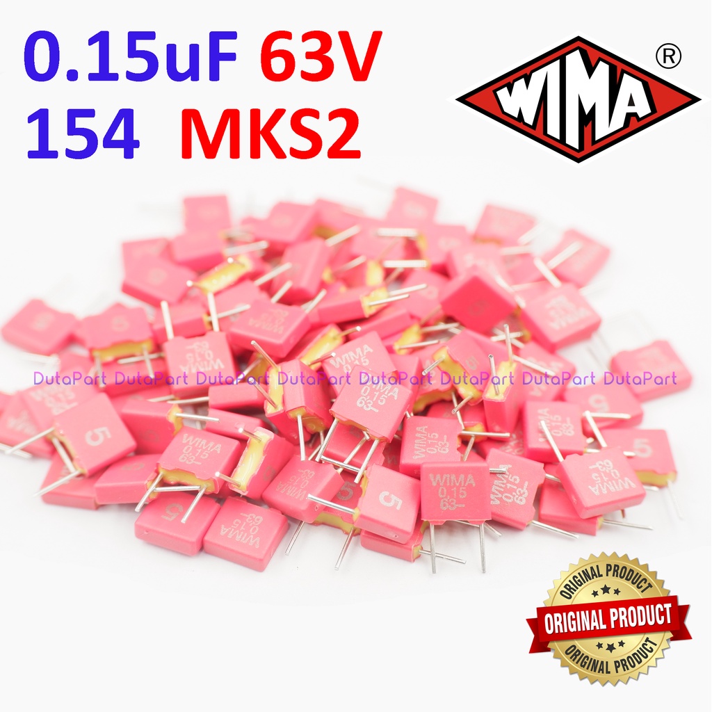 Jual 63V 0.15uF 154 MKS2 MKS 2 WIMA Film Capacitor Made In Germany ...