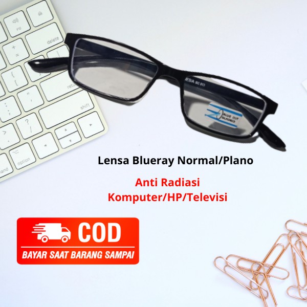 Jual Kaca Mata Blueray Plano Normal Anti Radiasi Komputer/Handphone/TV ...