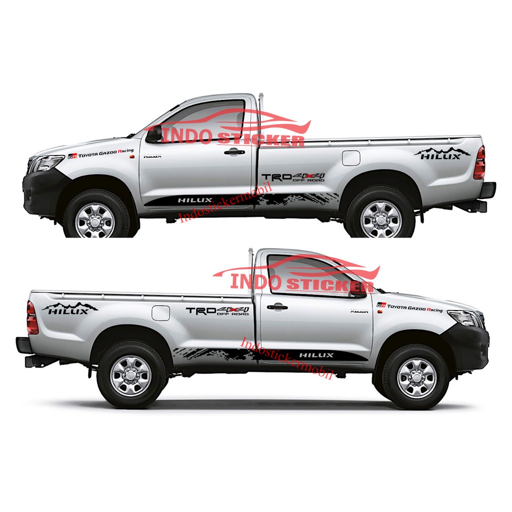 Jual Sticker hilux single cabin stiker sticker mobil toyota hilux ...
