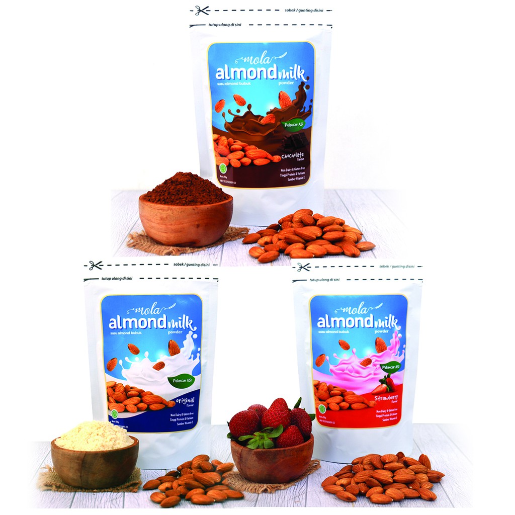 Jual Mola Almond Milk Powder / Mola Susu Almond Bubuk | Shopee Indonesia