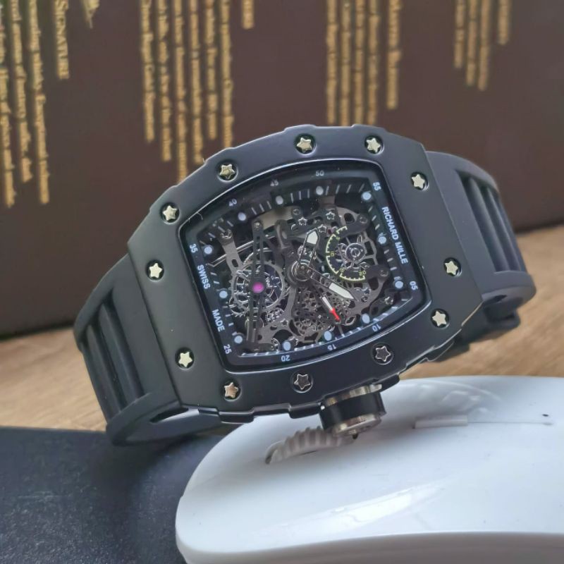 Jual Jam Tangan Pria Rm Richard Mile M2 Kuda Tali Rubber Super Mewah ...