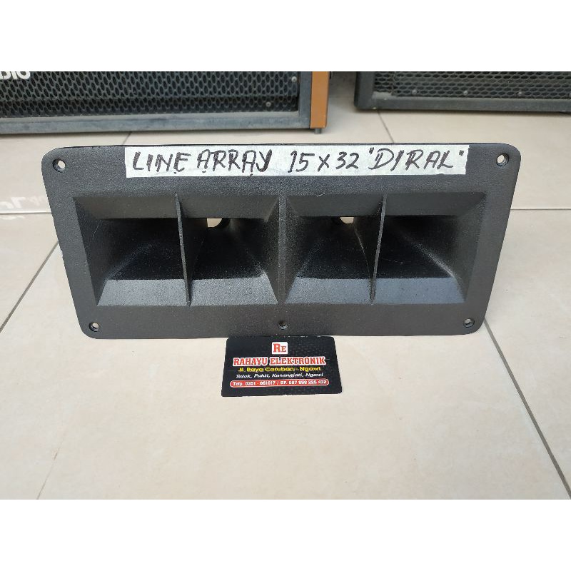 Jual CORONG TWEETER LINE ARRAY 32 X 15 DOBEL DIRAL ALUMUNIUM | Shopee ...
