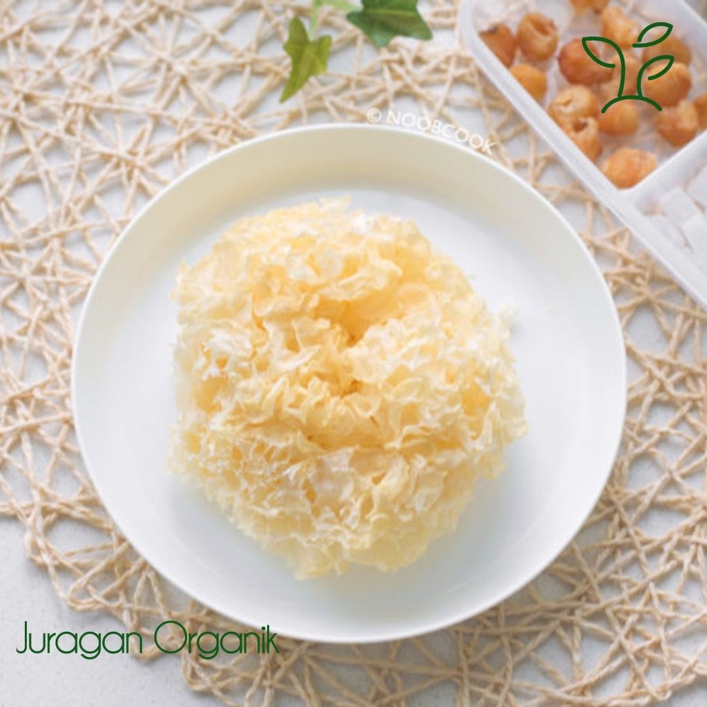 Jual Jamur es / jamur putih / bokji putih / bai mu er 30gr | Shopee ...