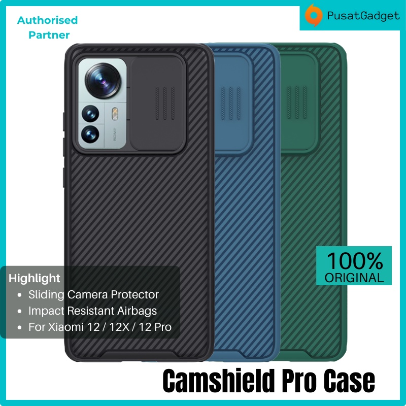 Jual Case Xiaomi Mi 12 Pro / 12 / 12X NILLKIN CamShield Pro Slide ...