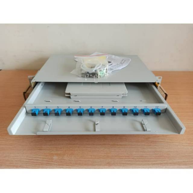 Jual OTB RACKMOUNT 12 Core PAZ Lengkap Adapter SC UPC Optical ...