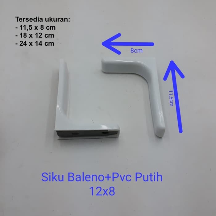 Jual Siku L / Siku Rak Braket Penyangga Ambalan PUTIH 12 x 8 | Shopee ...