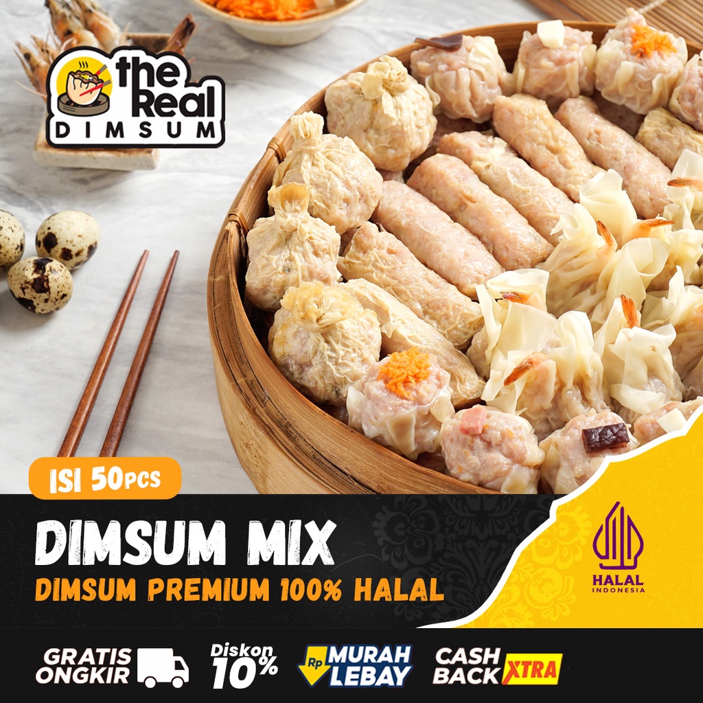 Jual Dimsum Campur Halal Isi 50 | Shopee Indonesia