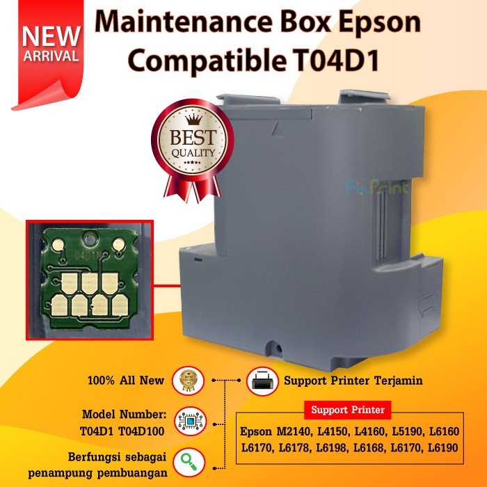 Jual Epson Maintenance Box T04D1 L14150 L6190 L1110 L3110 L3150 L4150 ...