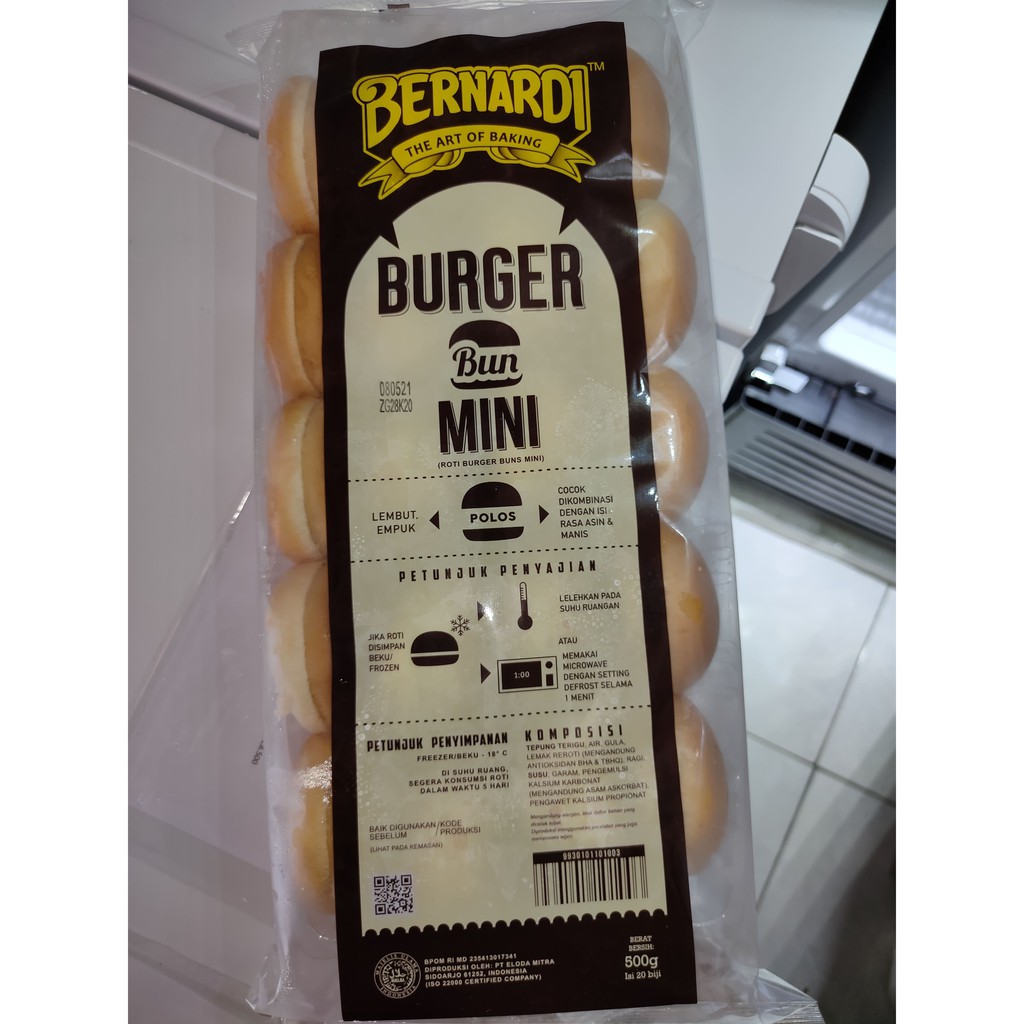 Jual roti burger bun mini bernardi isi 20 pcs | Shopee Indonesia