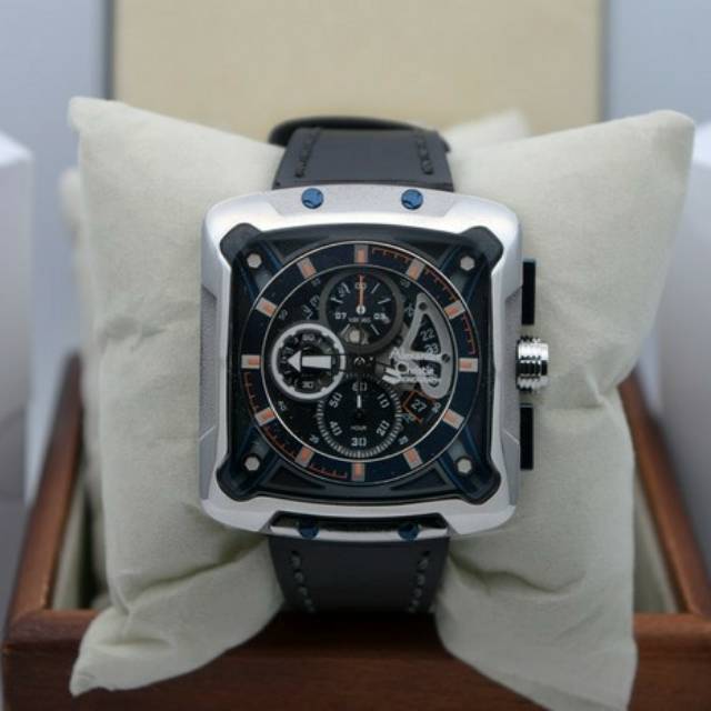 Jual Jam Tangan Pria Alexandre Christie AC 3030 Black Silver Blue ...