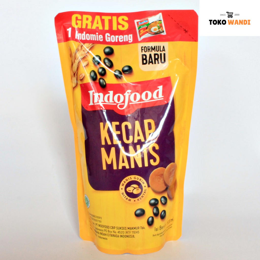 Jual INDOFOOD KECAP MANIS REFILL 520 ML | Shopee Indonesia