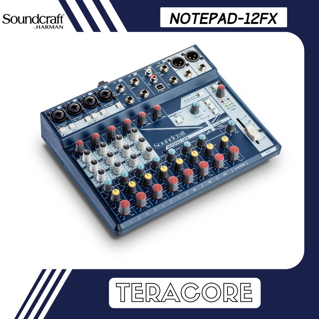 Jual Soundcraft Notepad 12FX Notepad-12FX 12 FX Mixer 10 Input dengan 4 ...
