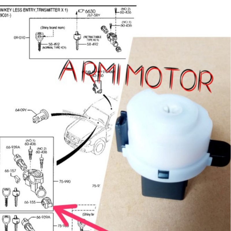 Jual Switch Starter Ford Ranger Everest Mazda BT50 OEM Part UM4966151 ...