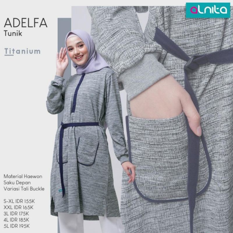 Jual baju big size adelfa brand alnita dan nola alnita jumbo tunik | Shopee Indonesia