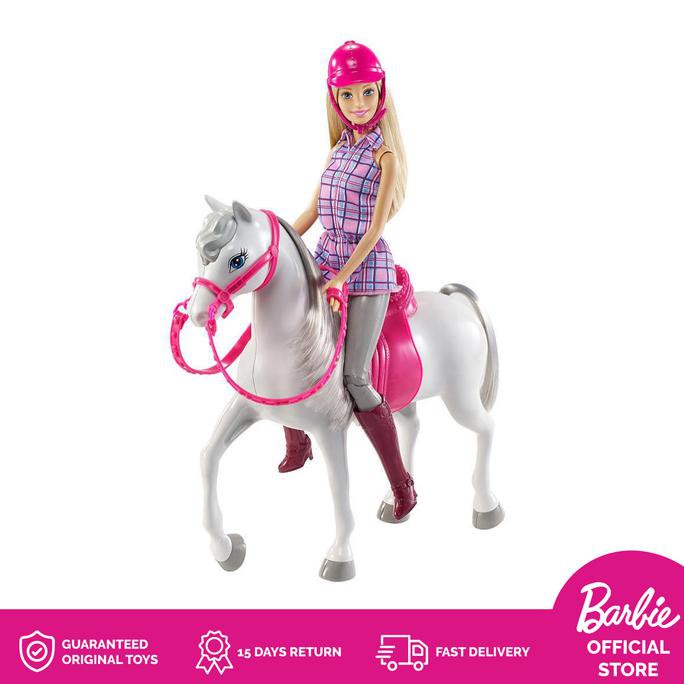 Jual Barbie Doll & Horse Mainan Anak Perempuan Kuda Boneka | Shopee ...