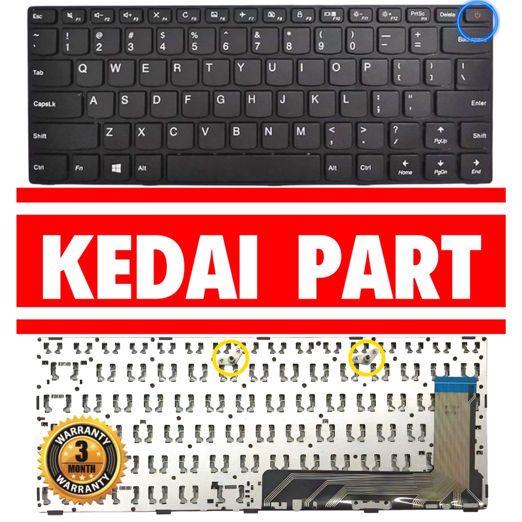 Jual KEYBOARD LENOVO IDEAPAD 110-14 110-14ISK 14ISK | Shopee Indonesia
