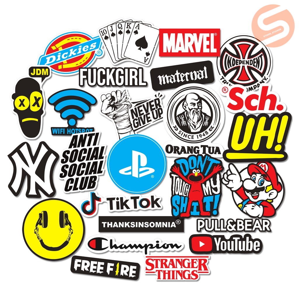 Jual Stiker Pack (25 Pcs) Stiker Mix 2 Stiker Helm Stiker Laptop Stiker ...