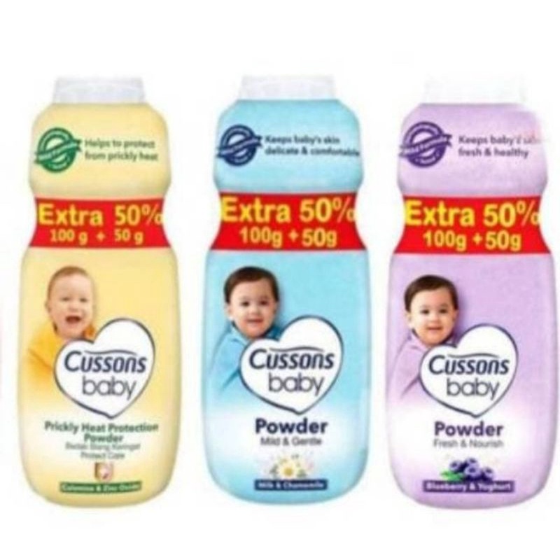 Jual Cussons Baby Powder / 50gr / 100gr / 200gr / 350gr / Extra 40% ...