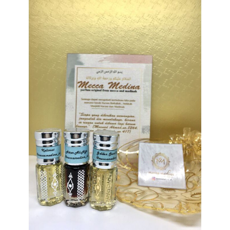 Jual PAKET 3 BOTOL PARFUM MECCA MEDINA 3ML | Shopee Indonesia
