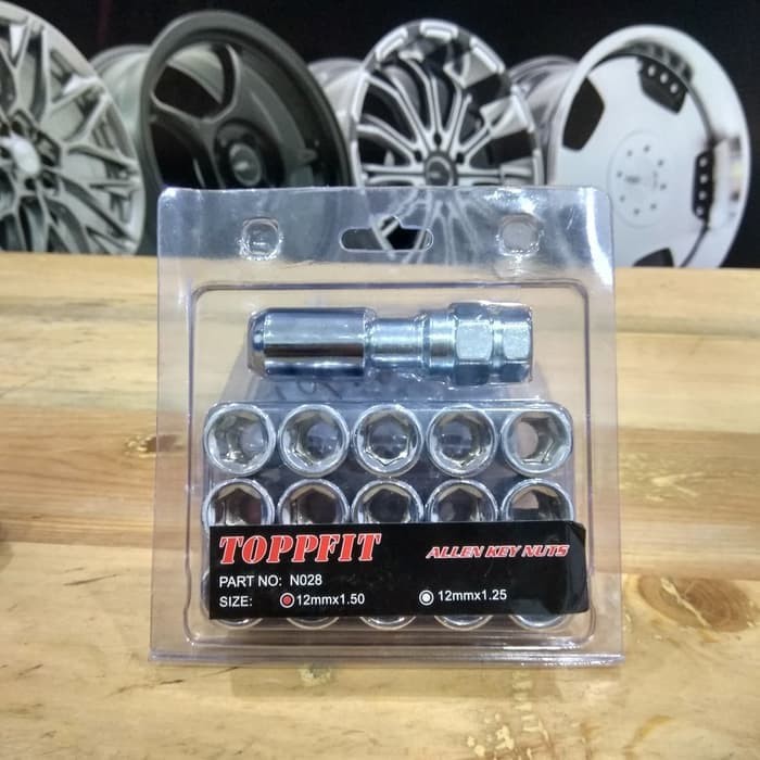 Jual Baut Mur Roda Seneka + Kunci L Universal Untuk Velg Mobil Xenia ...