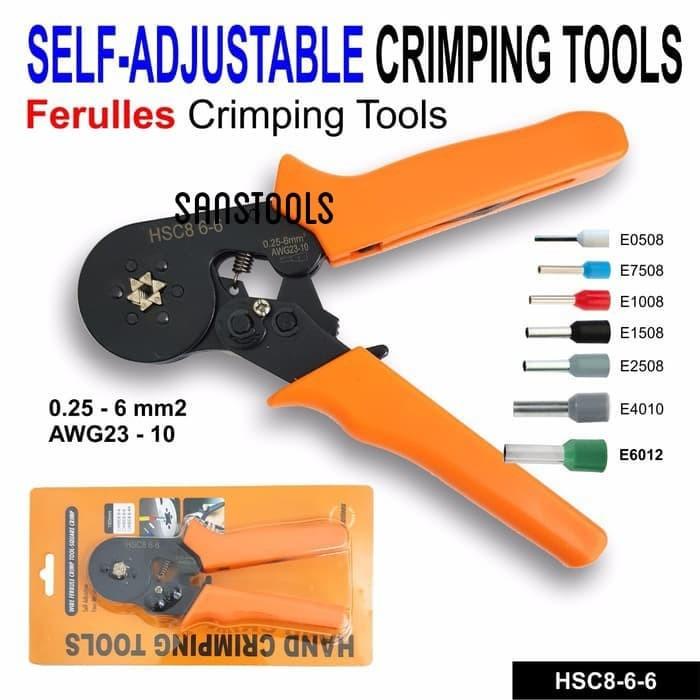Jual Crimping | Tang Skun Ferrules 0,25-6Mm2 Crimping Press Ferrule ...