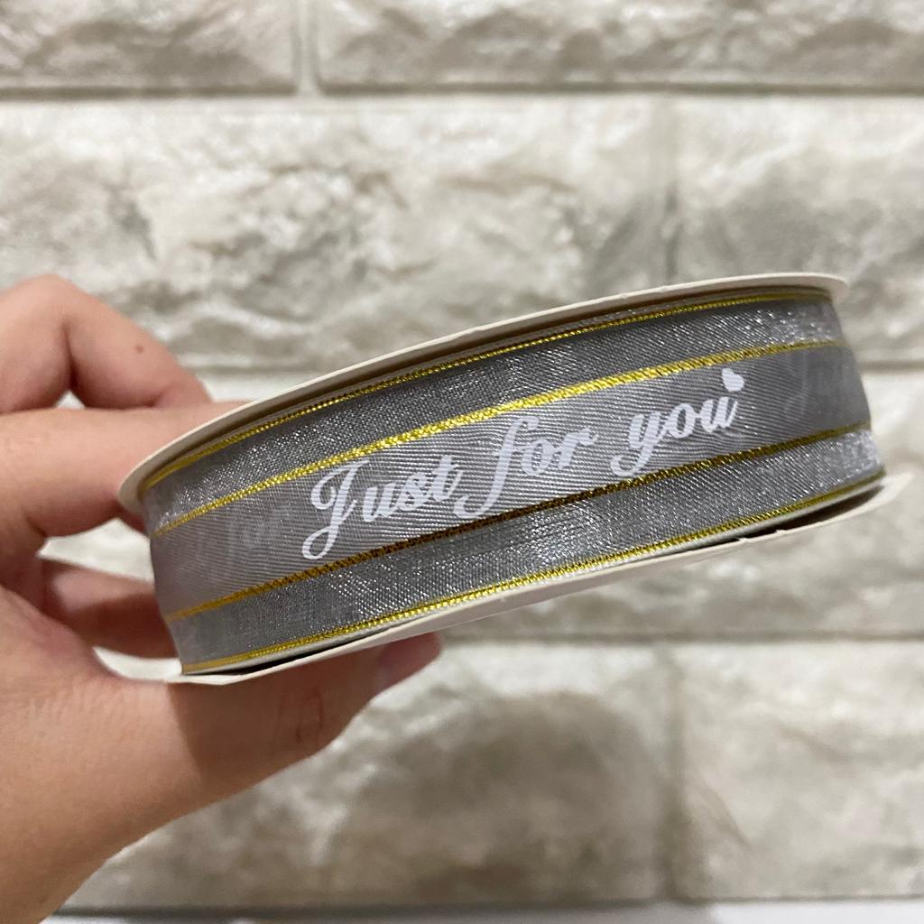 Jual ANEKA MODEL PITA JUST FOR YOU RIBBON ANEKA WARNA 1 METER PITA HIAS ...