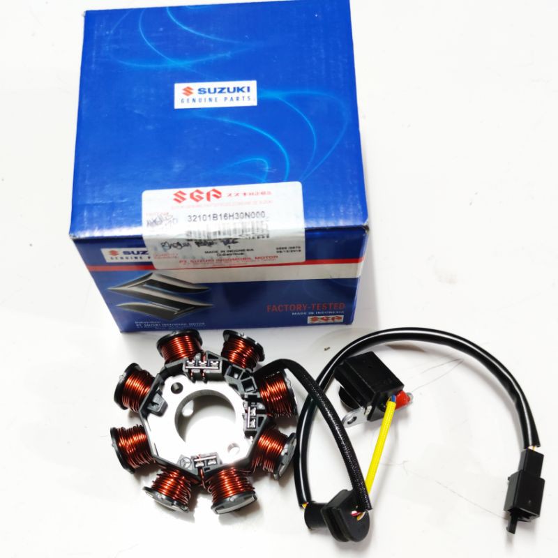 Jual Spull Stator Assy Shogun New 125 SP - RR - 125R 32101-16H30-000 Original Sgp | Shopee Indonesia