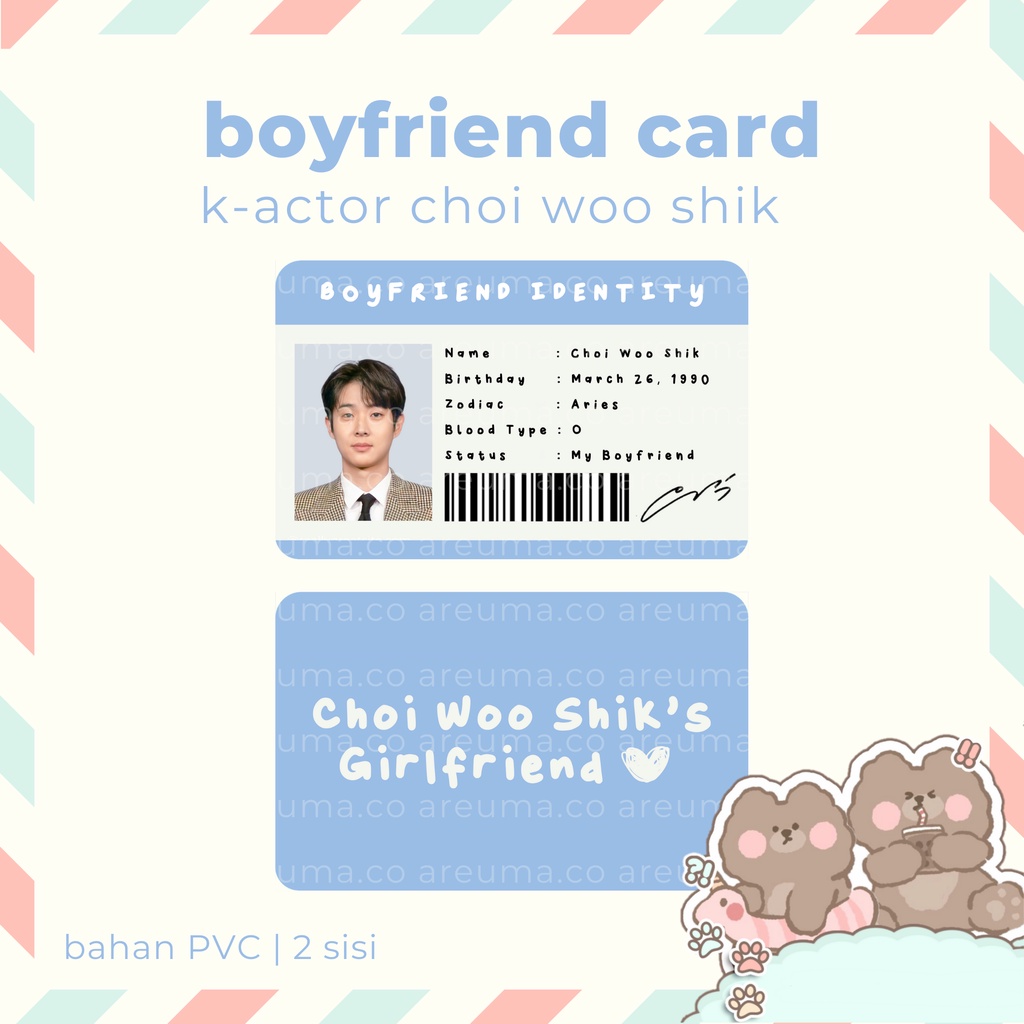 Jual BOYFRIEND CARD ACTOR KOREA KIM SEON HO, JUNG HAE IN, SONG KANG ...