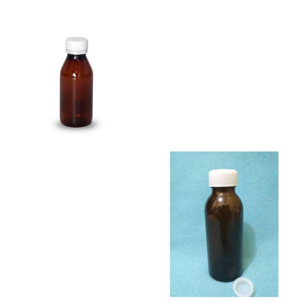Jual BOTOL KACA COKLAT 100ml TUTUP SUMBAT DAN ULIR / BOTOL WADAH 100ml ...