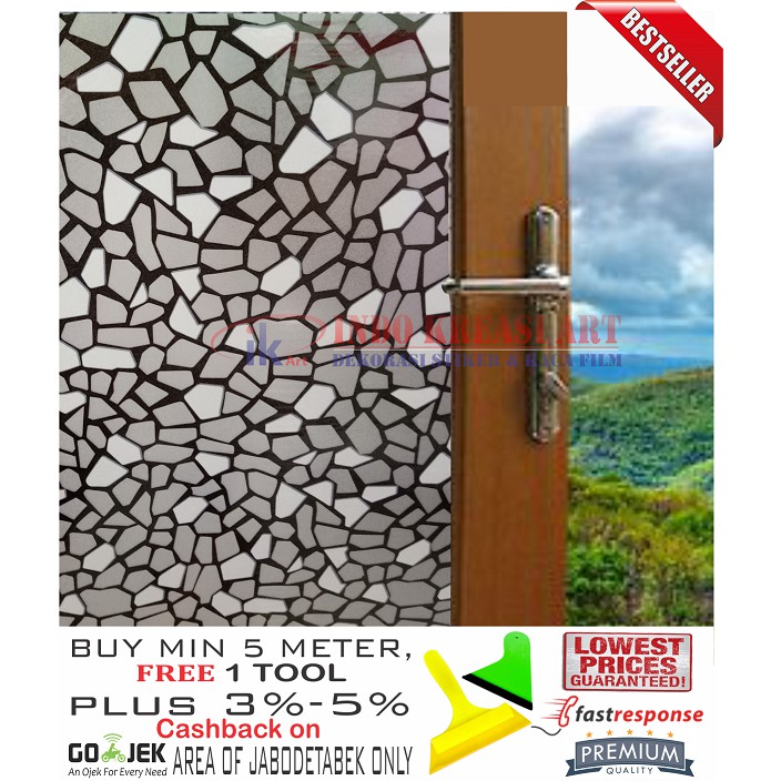 Jual STIKER KACA STICKER KACA MOTIF BATU 122 KACA FILM MOTIF PELAPIS ...