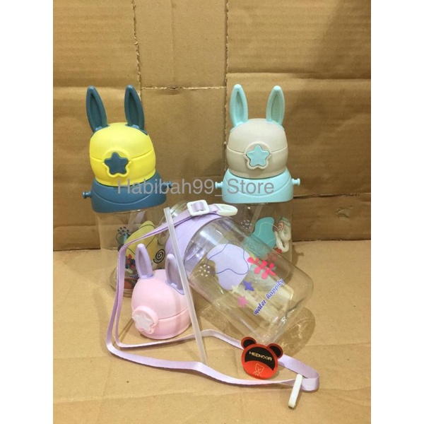 Jual Botol minum anak telinga kelinci lucu Anak Sekolah TK SD BPA FREE ...