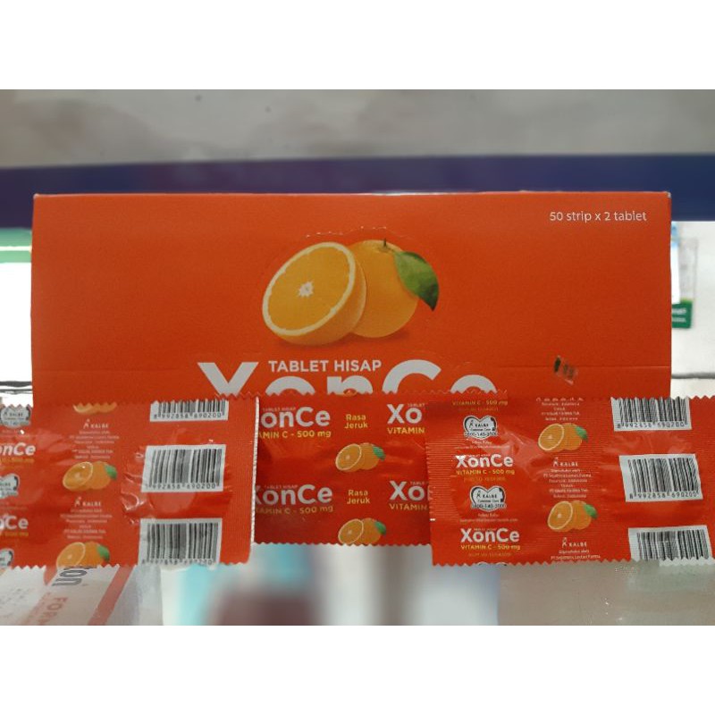 Jual Xonce rasa jeruk (harga per papan isi 2tablet) | Shopee Indonesia