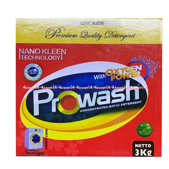 Jual Prowash 3kg Concentrated Matic Detergent 3 Kg Detergen Sabun Cuci Bubuk Mesin Cuci Bukaan ...