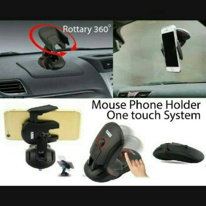 Jual Holder HP Mobil dan Meja Model Mouse / Dudukan HP di Mobil dan ...