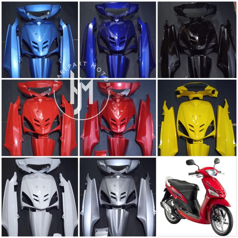 Jual Full Bodi Body Halus Alus Yamaha Mio Sporty Hitam Merah Putih Biru ...