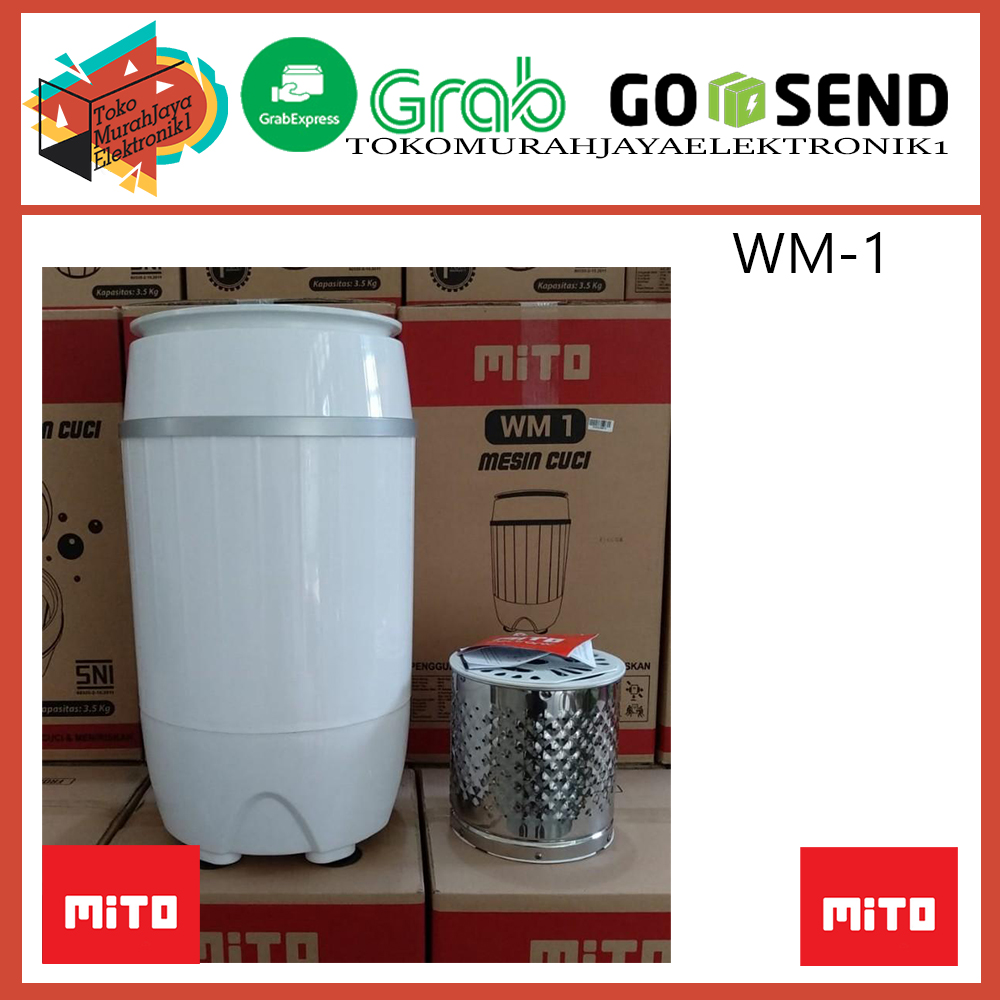 Jual Mesin cuci portable mini mito 3.5kg mito WM1 (free Buble warp ...