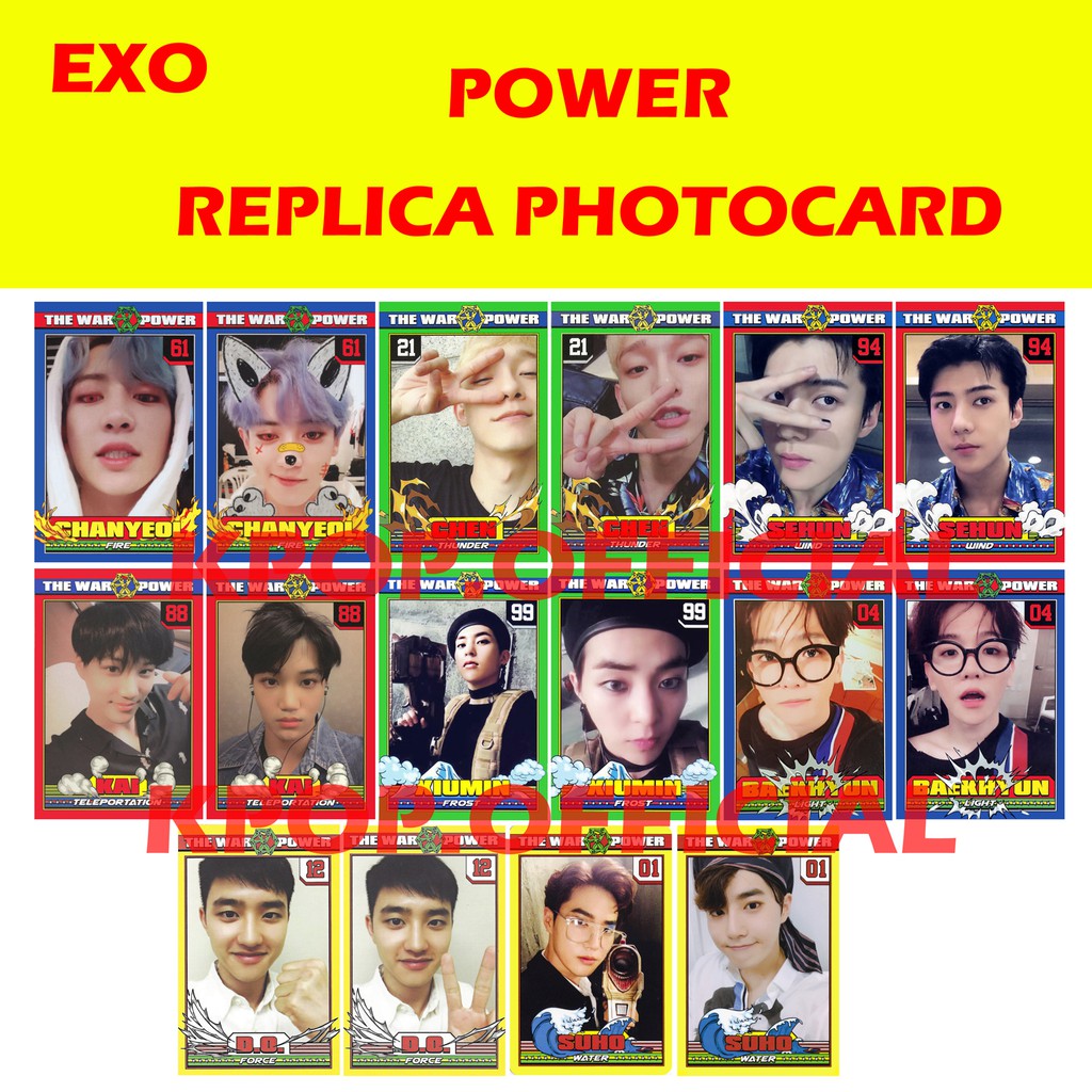 Jual [ READY STOCK ] EXO POWER PHOTOCARD | Shopee Indonesia