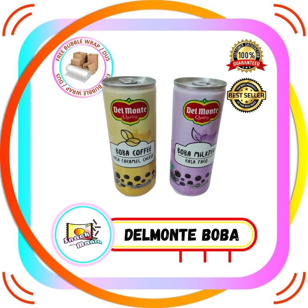 Jual Delmonte Boba Drink Milk Tea Coffee Boa ~ 240 ML | Shopee Indonesia