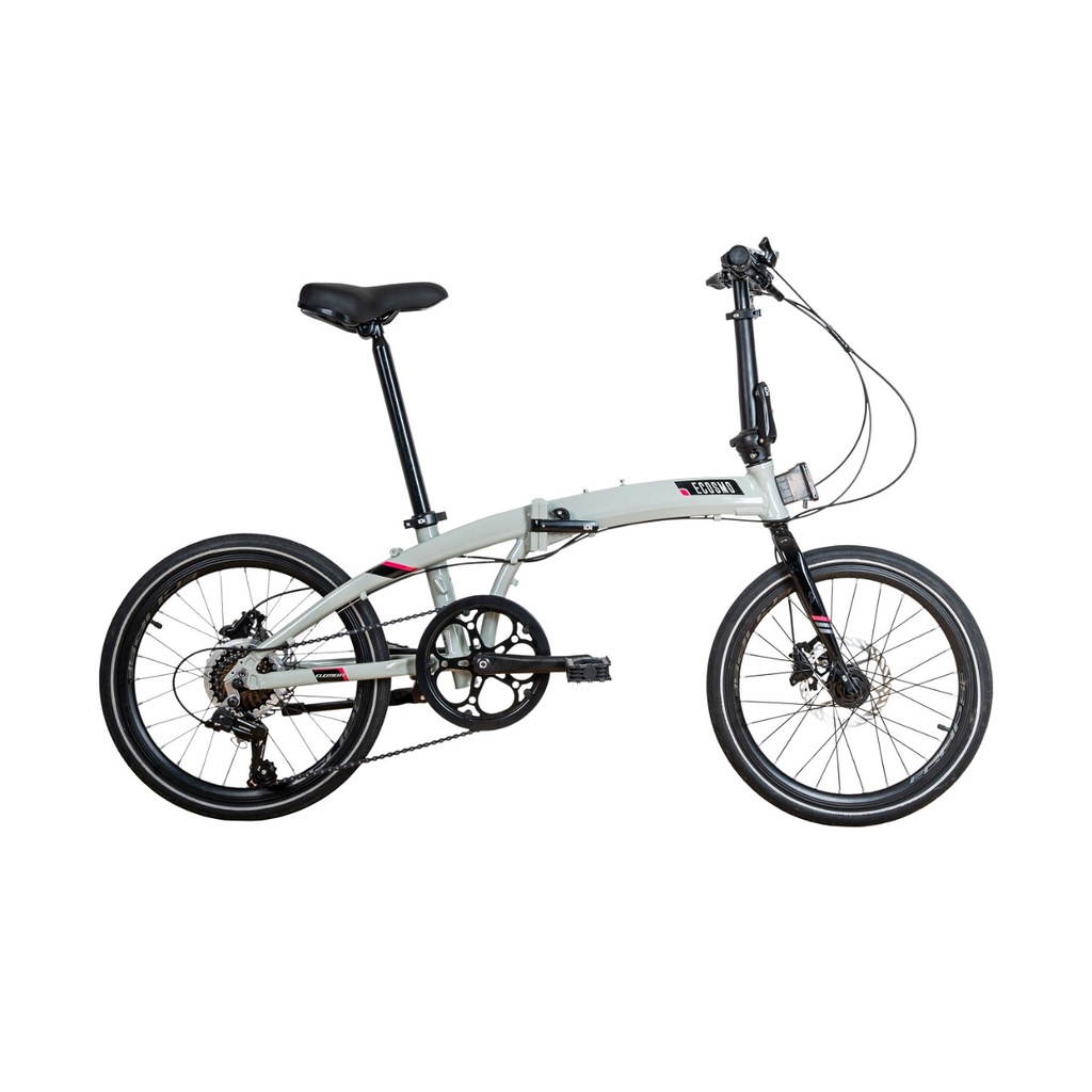 Jual sepeda lipat ecosmo 7 speed hidroulik | Shopee Indonesia