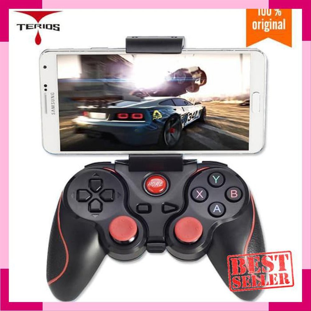 Jual Gamepad Bluetooth Controller Terios T3 With Holder Eksklusif ...