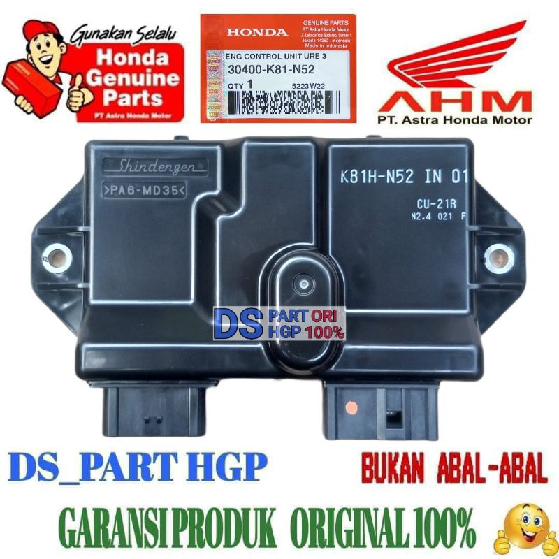 Jual HGP 30400-K81-N52 Ecm Ecu Cdi Beat Eco Street K81 Non ISS Tidak ...