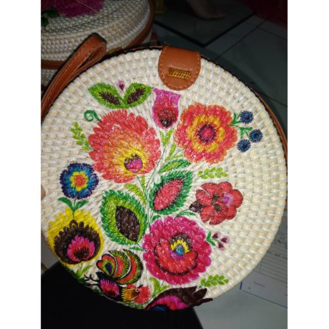 Jual Tas rotan sumpe lukis 20cm | Shopee Indonesia