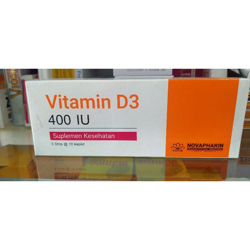 Jual VITAMIN D3 400IU NOVA STRIP 10 TABLET | Shopee Indonesia