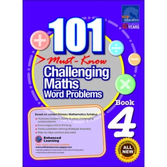 Jual 101 Must Know Challenging Math Word Problems | Shopee Indonesia