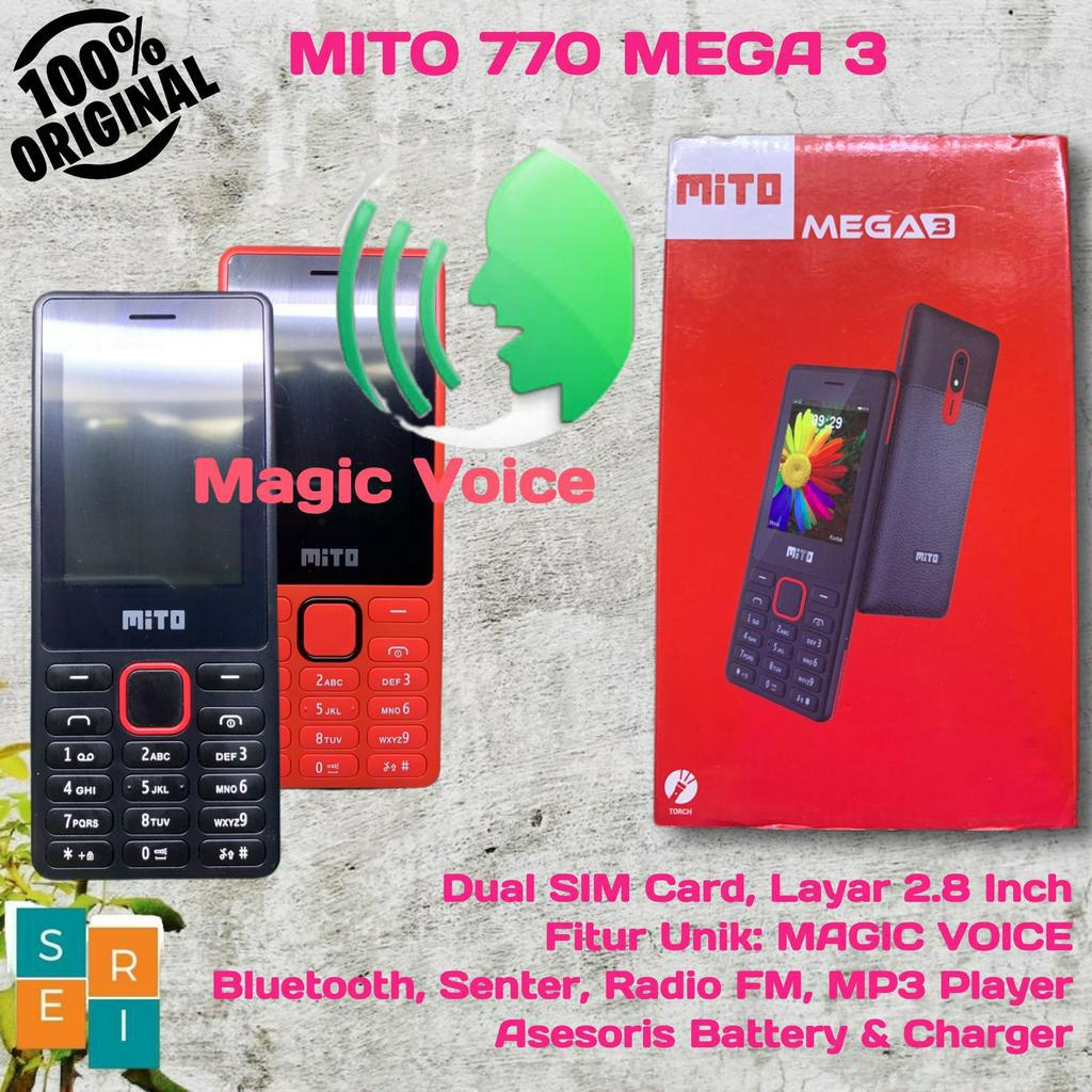 Jual HP MITO 770 Mega 3 - MAGIC VOICE Layar 2.8 INCH Promo Murah Cuci ...