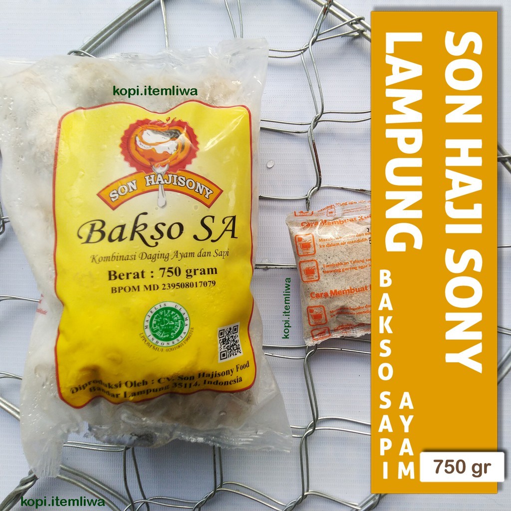 Jual BAKSO SA SON HAJI SONY LAMPUNG SAPI & AYAM | Shopee Indonesia