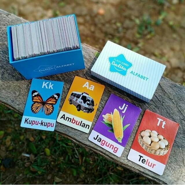 Jual Flash Card - Alphabet Huruf ABC dan hijaiyah - full warna dan ...